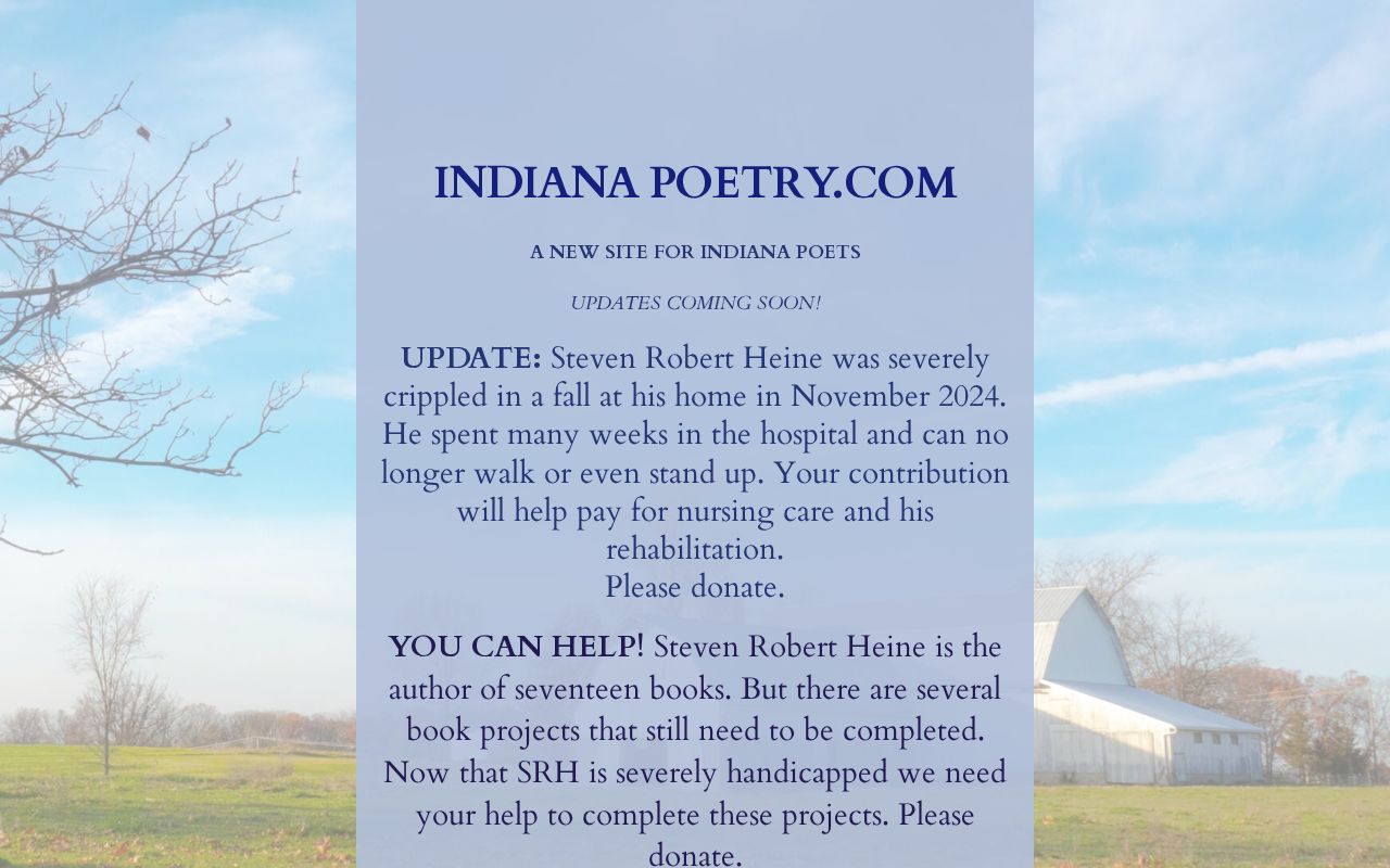 Indiana Poetry dot com.